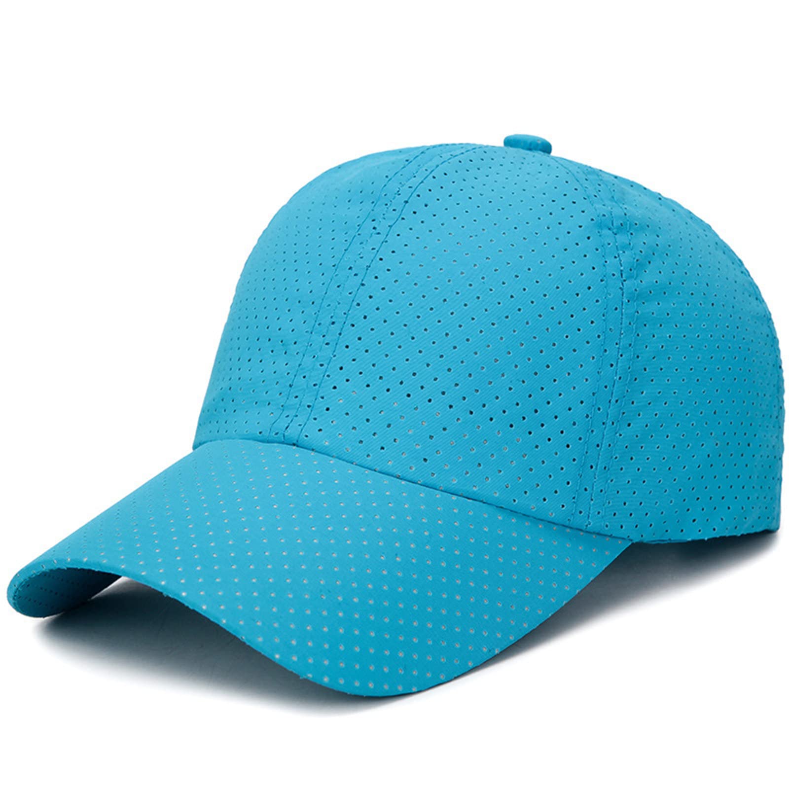 Nicomate Summer Cooling Breathable Baseball Cap Quick Drying Sports Hats Lightweight Running Hat for Men Women Outdoor Light Blue