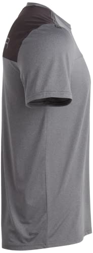 Spyder Men's Athletic T-Shirt - 2 Pack Dry Fit Short Sleeve Performance Sports Tee (S-XL), Size M, Black/Burnt Charcoal