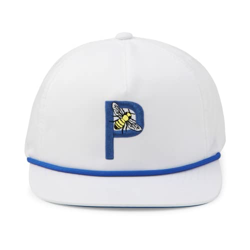 Puma Golf Men's Pollination Rope Hat, Bright White-Navy Blazer, One Size