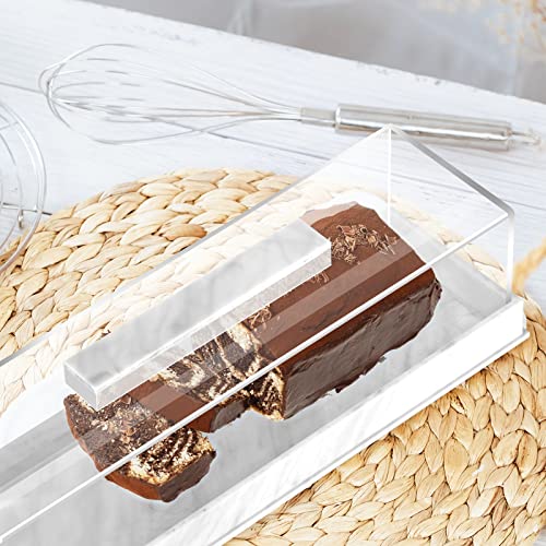 Rectangle Cake Tray with Lids, Clear Pastry Display Case, Dessert Holder Tray, Cake Stand, Cookie Display, Marble Pattern Plastic Cake Platter with Lucite Cover, Pastry Base