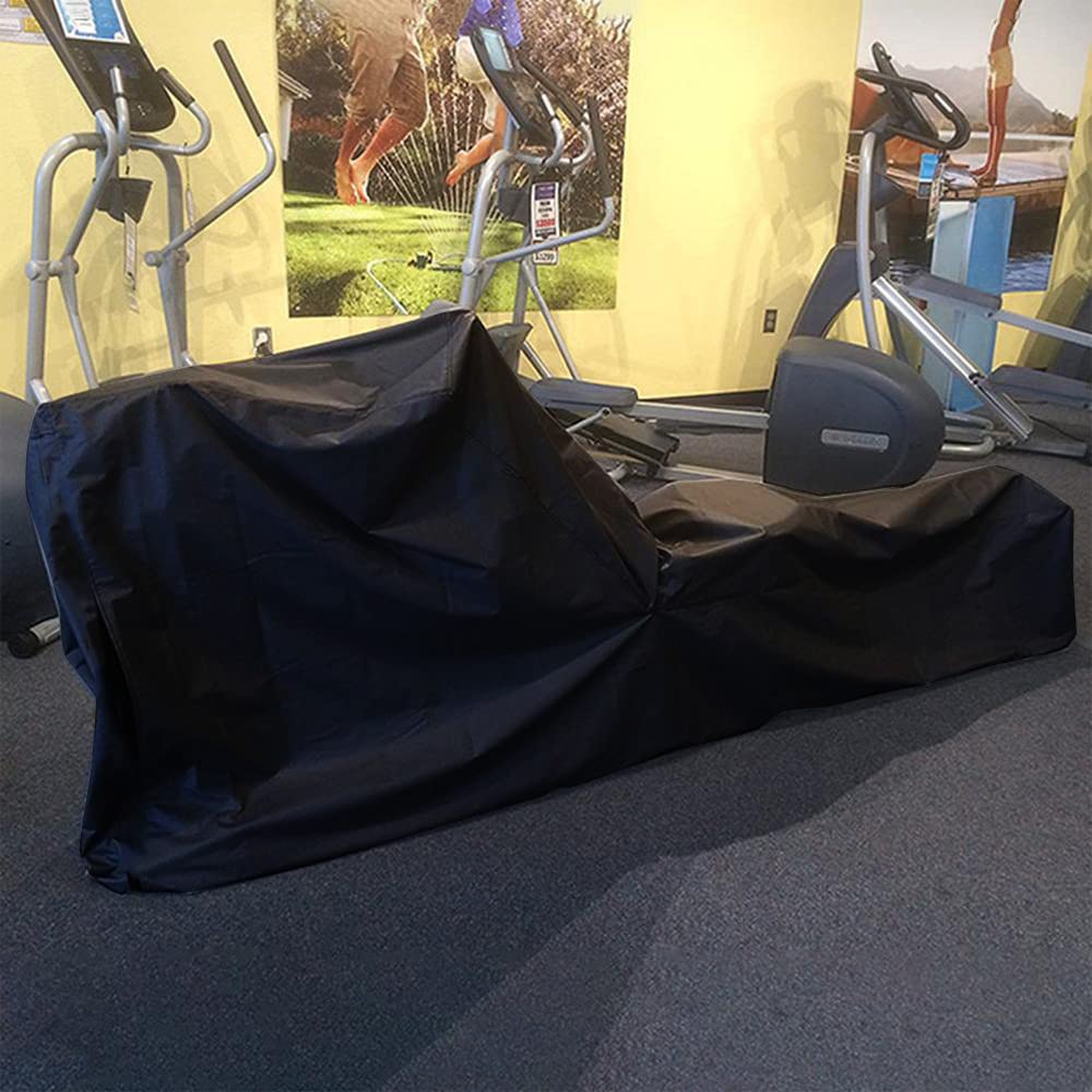 Rowing Machine Cover, Waterproof Cover with Storage Bag for Magnetic/Sports Rowing Machine Indoor and Outdoor use (Black)
