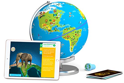Orboot Earth by PlayShifu (App Based): Augmented Reality Interactive Globe for Kids, Stem Toy for Boys & Girls Age 4 to 10 Years (Metal Orboot)