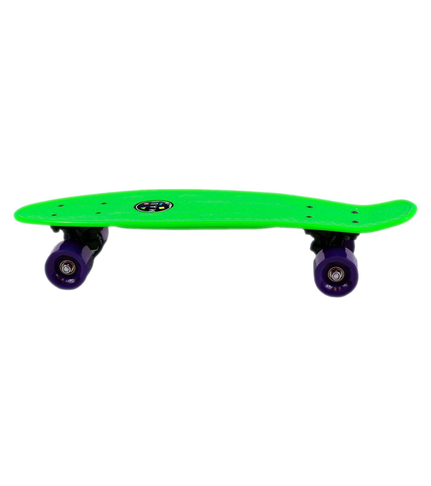 Maui And Sons Mini Sharkman Scooter and Skateboard Combo Set, Purple/Green