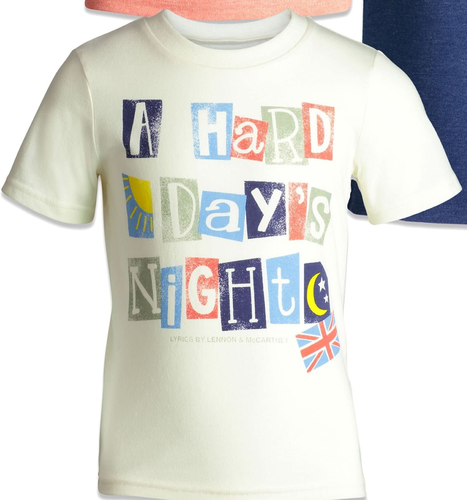 Lyrics by Lennon and McCartney Big Boys 5 Pack T-Shirts Multicolor 10-12