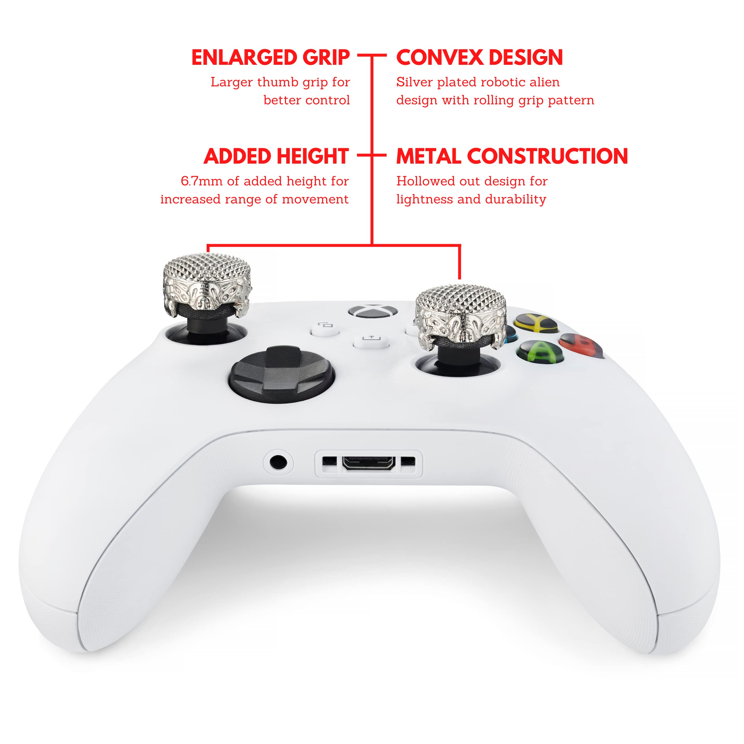 Thumb Grips for Xbox One and Xbox Series X Controller | WarriorGripz Doom Guy Design