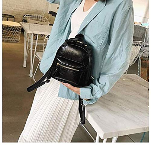 Satchels New Women's Backpack PU Leather Shoulder Bag Backpacks for Female Ladies Simple Fashion Desiger 2020 Women Solid Color