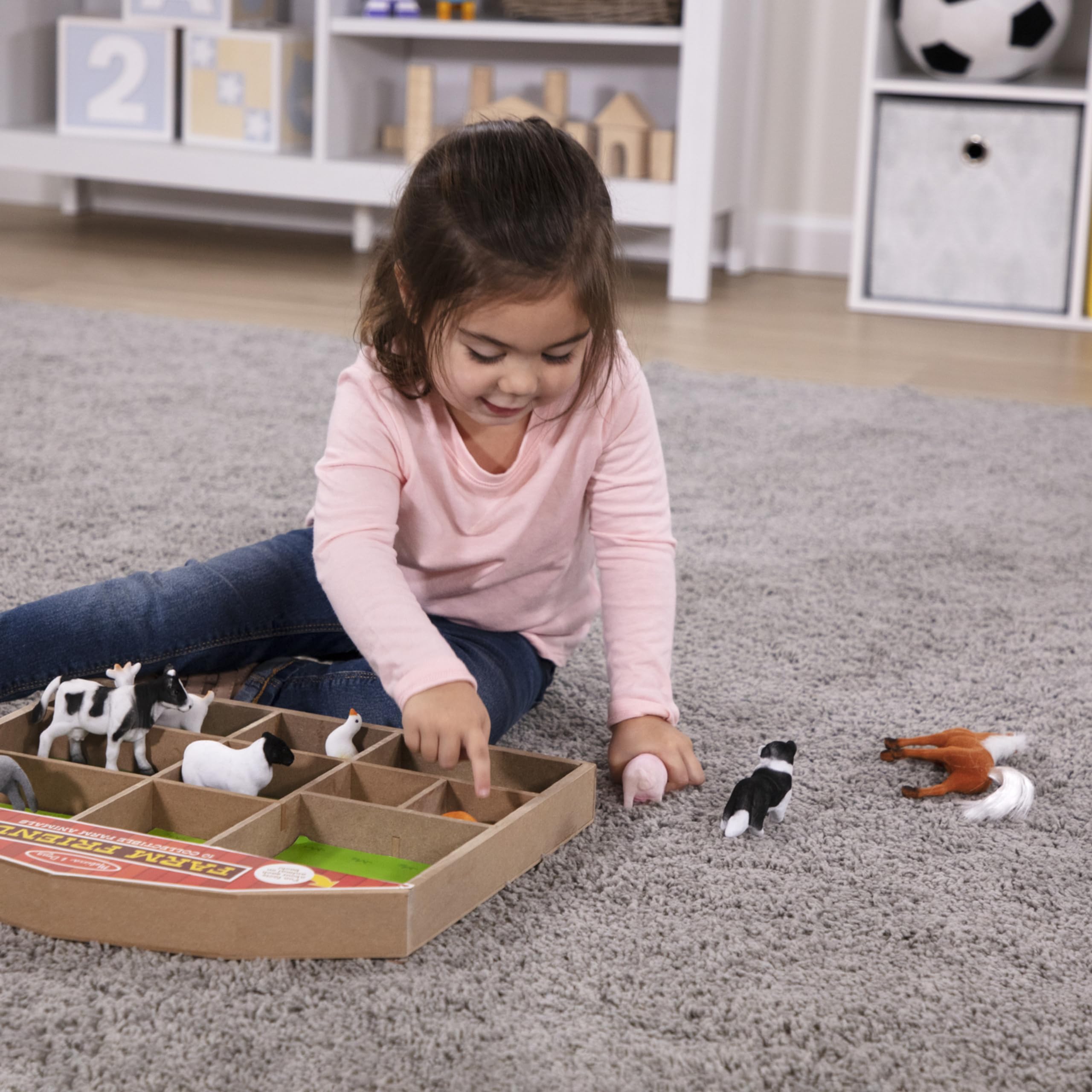 Melissa & Doug Farm Friends Collectible Toy Animal Figures (10 pcs)