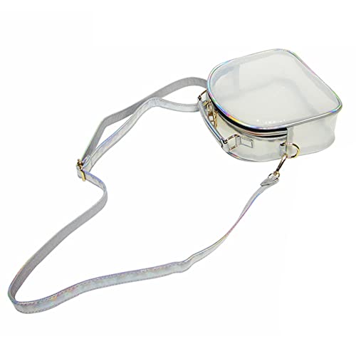 Transparent PVC Messenger Bag Women Mini Jelly Clear Shoulder Phone Bags
