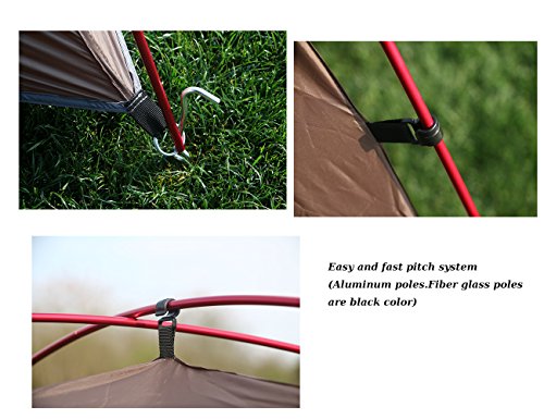 Luxe Tempo Screen House Tent 3-4 Person Canopy Tent Sun Shade Lightweight for Beach Backyard Camping Tall Fast Pitch