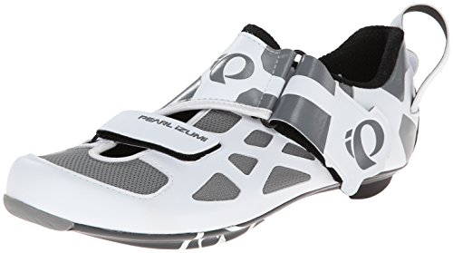 PEARL IZUMI Women's W Tri Fly V Carbon W/b Tri Cycling Shoe, White/Black, 40 EU/8.4 B US