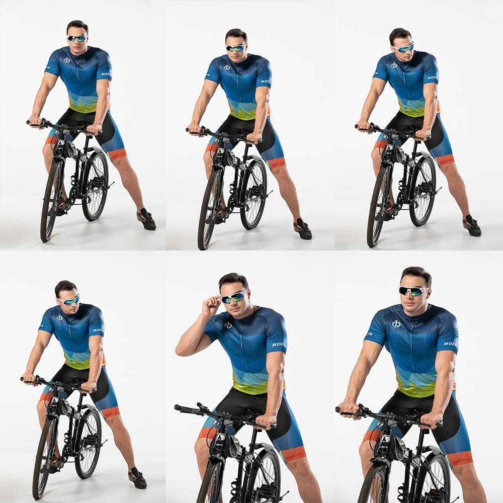 Men's Bike Clothing Set Cycling Jerseys Road Bicycle Shirts Kit + Bib Shorts Quick-Dry Full Zipper Riding Clothes