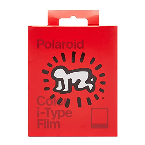 Polaroid Originals Now i-Type Instant Camera (Keith Haring Edition) Everything Box w/Keith Haring Film (2-Pack) Bundle (3 Items)