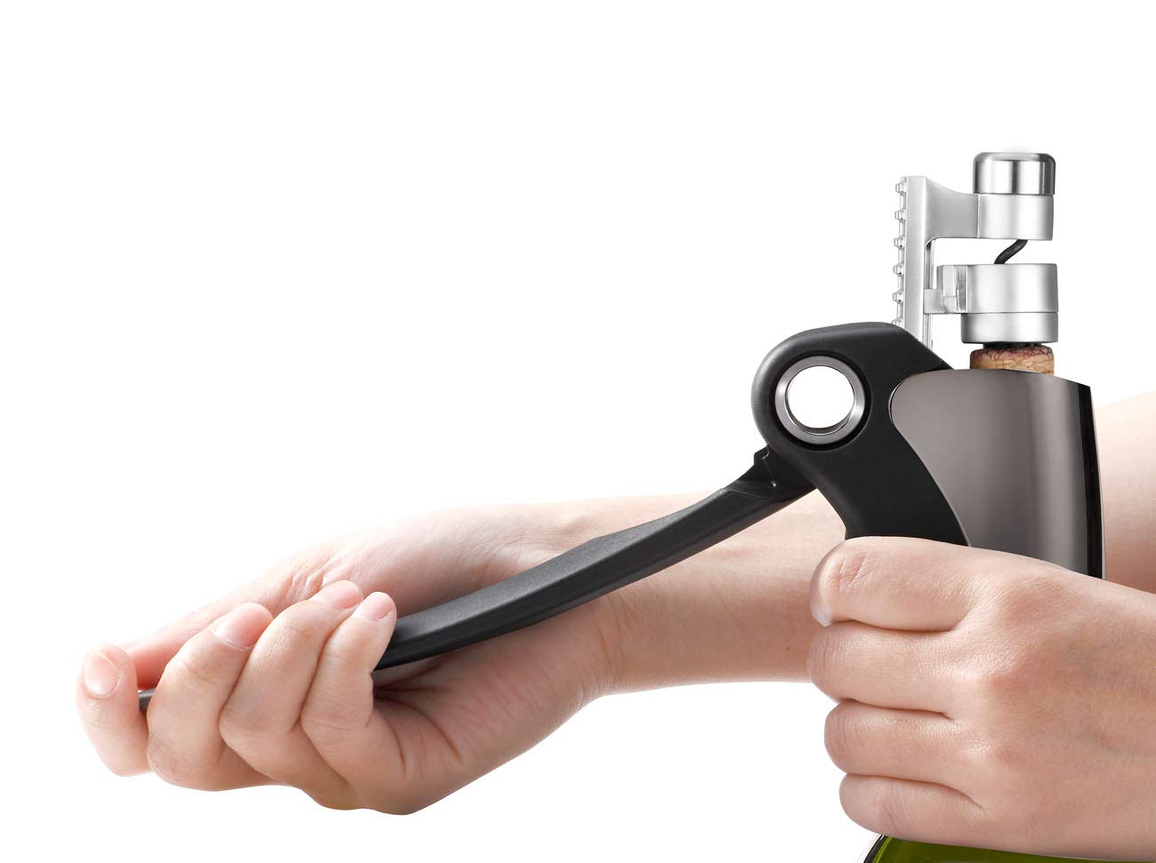 Le Creuset Wine Opener Compact Lever, Satin