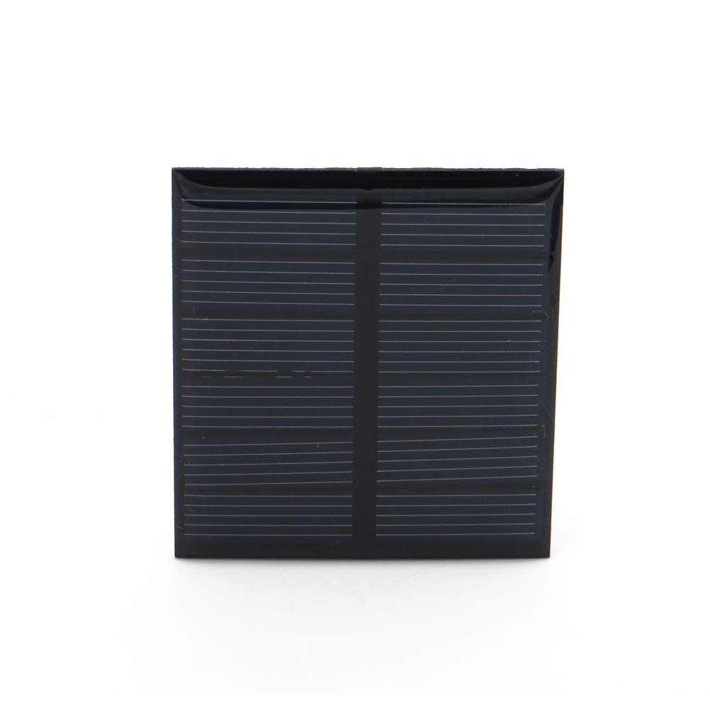 Treedix 5pcs 3V 150mA Polysilicon Solar Panel Glue Solar Cell Battery Charger DIY Solar Product Mini Small Solar Panel Module Kit Polycrystalline Silicon Encapsulated in Waterproof Resin (150mA)