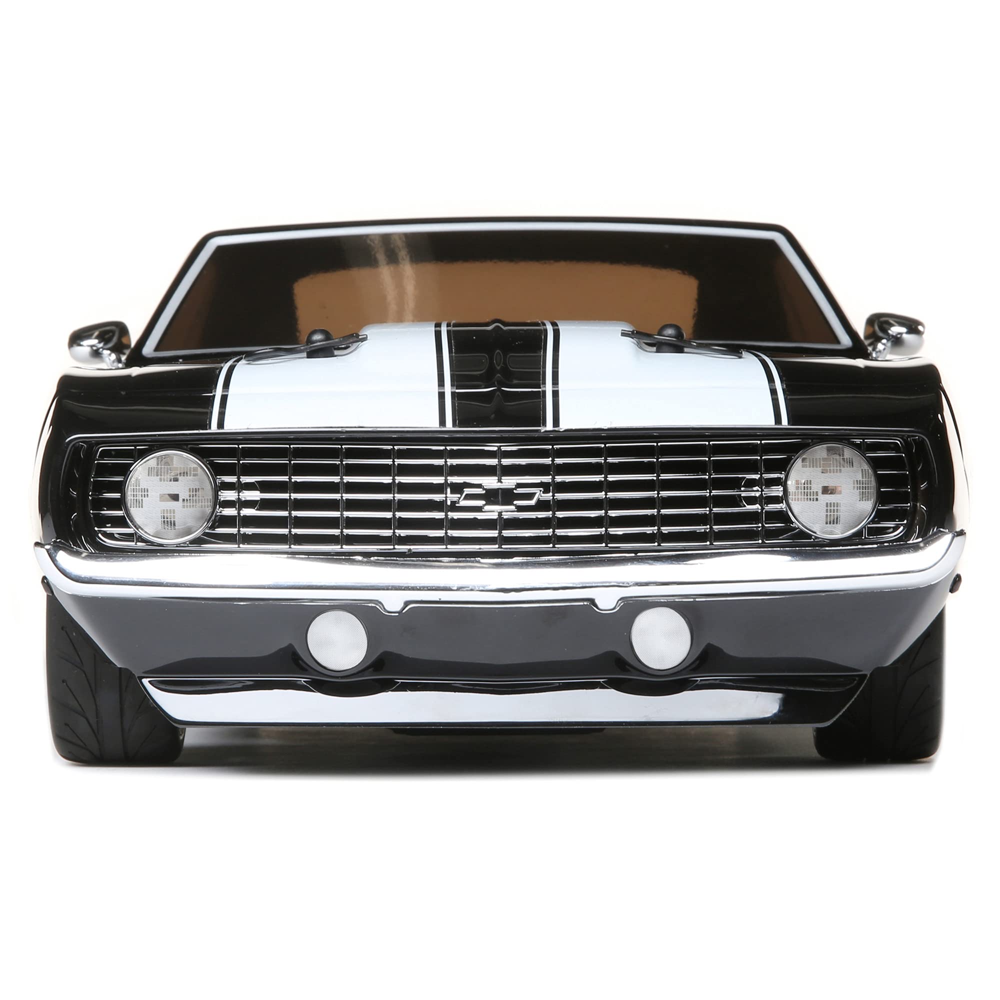 Losi RC Car 1/10 1969 Chevy Camaro V100 AWD Brushed RTR Battery and Charger Not Included Black LOS03033T2
