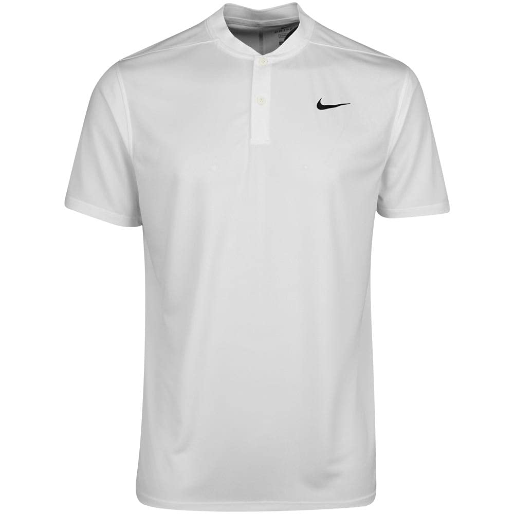 Nike Men's Nike Dri-fit Victory Blade Polo, White/Black, Large