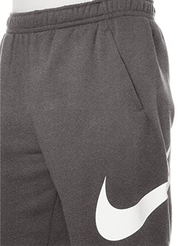 Nike Men's Sportswear Club Short Basketball Graphic, Charcoal Heathr/White/White, Medium
