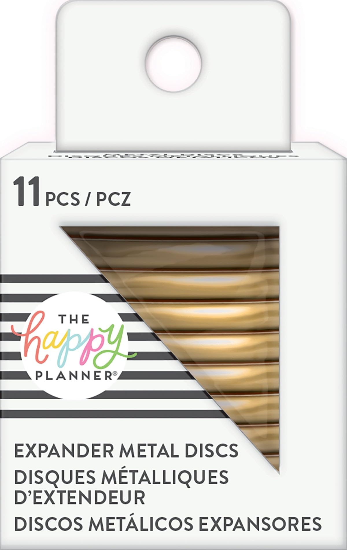 me & my BIG ideas Metal Expander Discs, Gold - The Happy Planner Scrapbooking Supplies - Add Extra Pages, Notes & Artwork - Create More Space for Notebooks, Planners & Journals - Expander Size