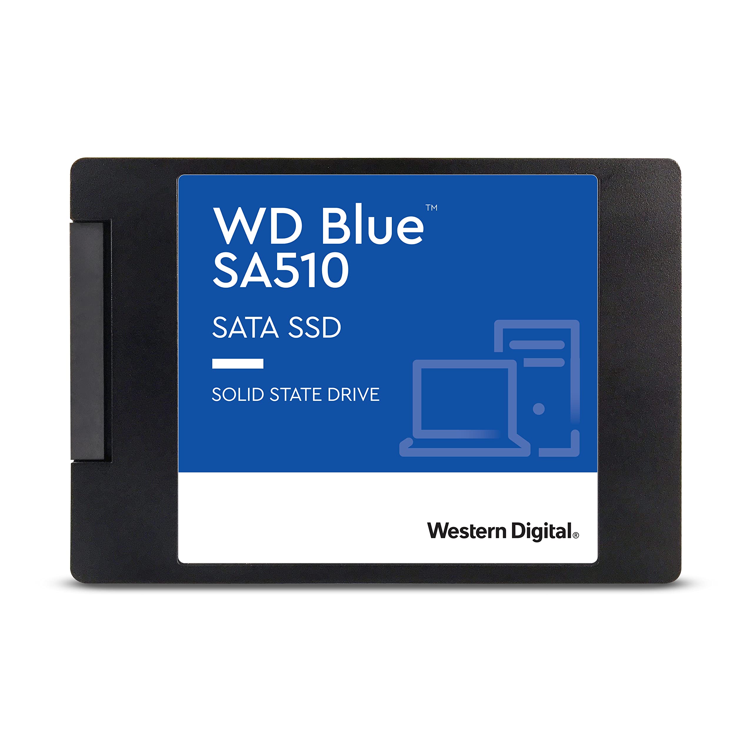 Western Digital 1TB WD Blue SA510 SATA Internal Solid State Drive SSD - SATA III 6 Gb/s, 2.5"/7mm, Up to 560 MB/s - WDS100T3B0A & 500GB WD Blue SA510 SATA Internal Solid State Drive SSD