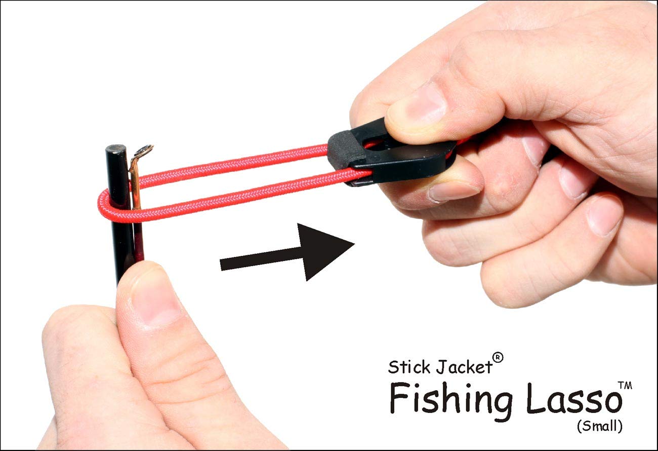 Orin Briant Fishing Lasso by Stick Jacket - Comes in Short or Long; Manage your fishing gear, bundle rods, pair two piece rods, secure rod covers, tangle free cables, extension cords and rope. (Short)