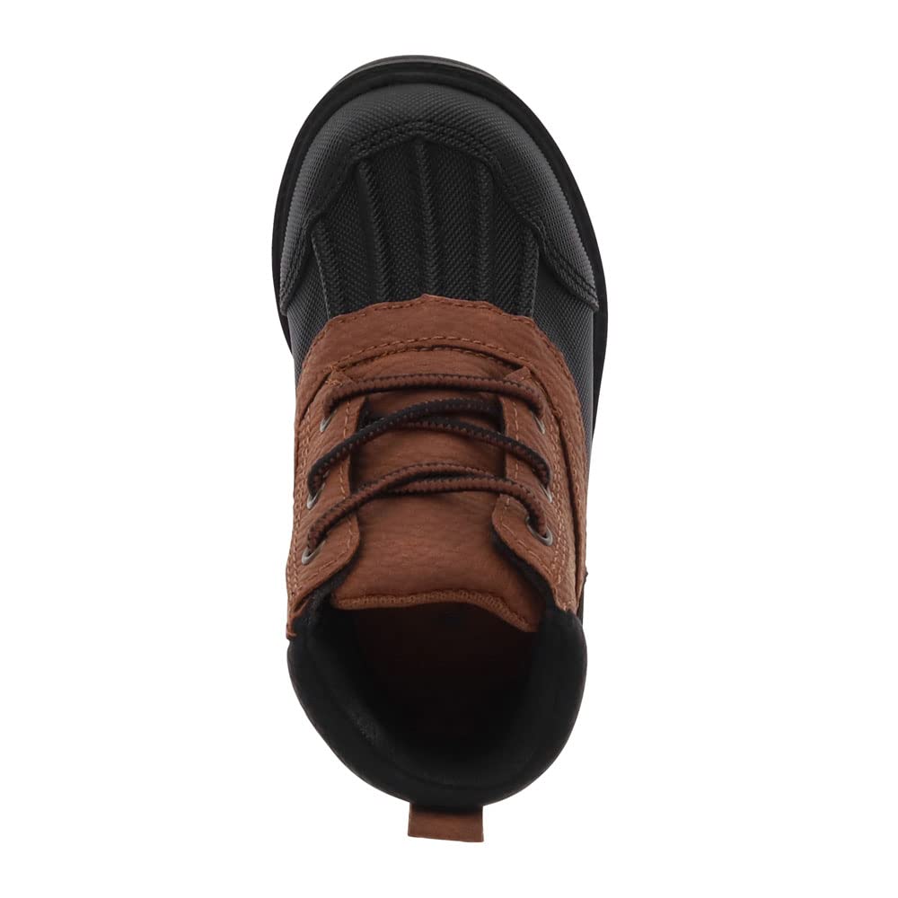 Levi's Kids Norway 2.0 Unisex Duck Boot, Brown/Black, 12 M