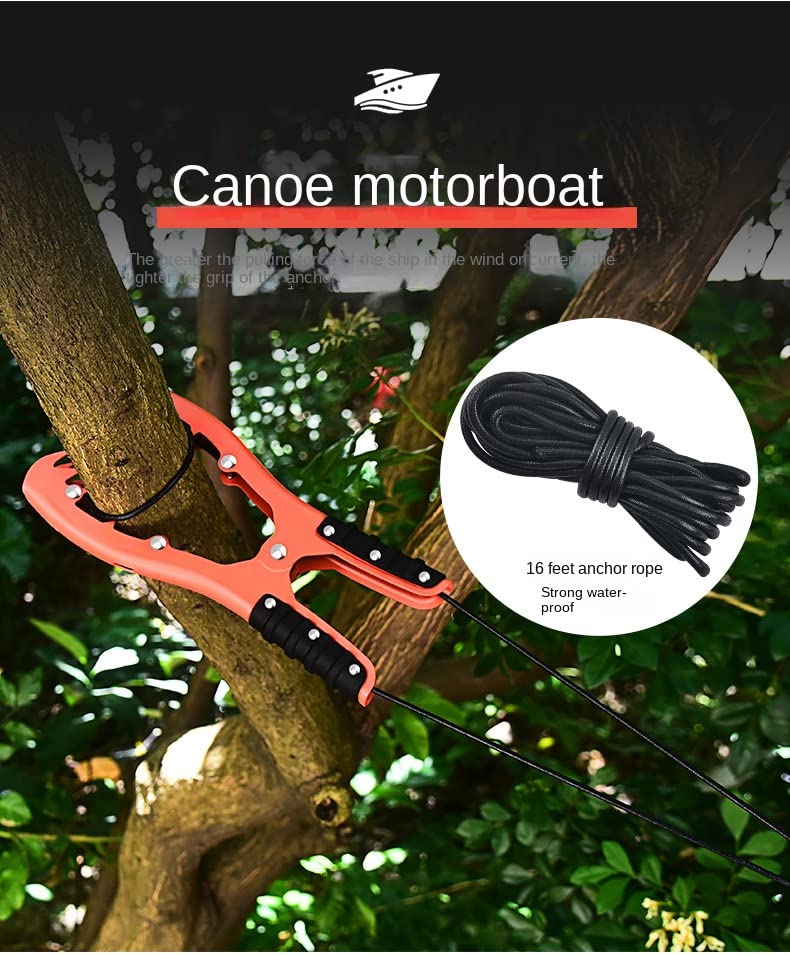Stronger Than Shark Teeth Canoe Anchor Brush Gripper -Securely Anchor Your Boat, Float Tube & Kayak Fishing Accessories