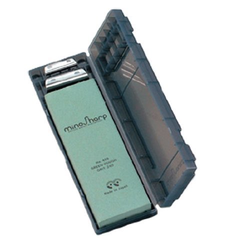 mino Sharp Whetstone sharpening stone kit coarse green