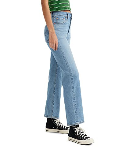 Levi's Women's Ribcage Straight Ankle Jeans, Medium Indigo Worn in, 29
