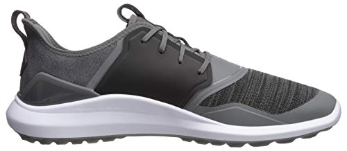 Puma Golf Men's Ignite Nxt Lace Golf Shoe, Quiet Shade-Puma Team Gold-Puma Black, 10.5 M US