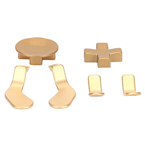 PUSOKEI Metal D-Pads, Stainless Steel Trigger Paddles and 2 Interchangeable D Pads, Gamepad Trigger Buttons Replacement for Elite Series 2 Controllers