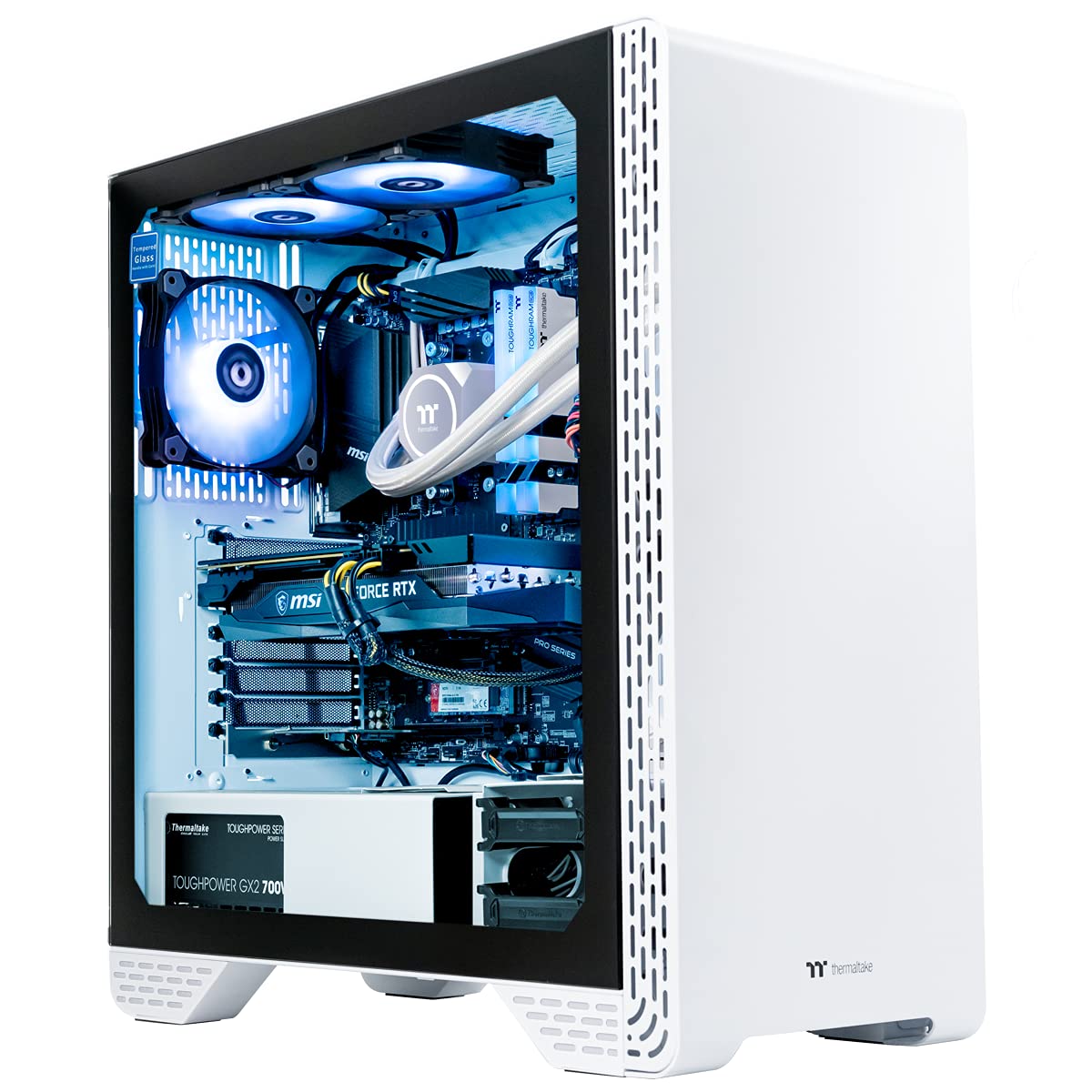 Thermaltake Gaming Desktop with AOC 27" Curved Gaming Monitor Bundle