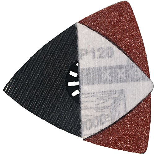 XXGO 102 Pcs Oscillating Sanding Pads Finger Triangle Sandpaper for Multi Tool Compatible with Bosch Dremel Rigid Milwaukee Makita Multitool Sanding Attachments XG3102
