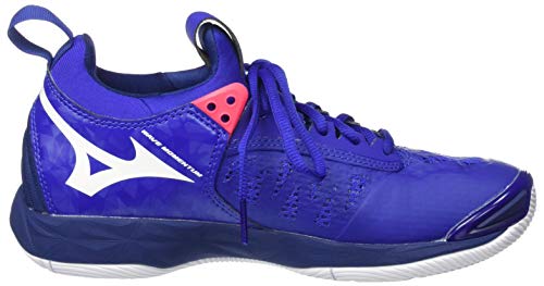Mizuno Unisex Wave Momentum Volleyball Shoe, Reflexbluec Wht Diva Pink, 9.5 US Men