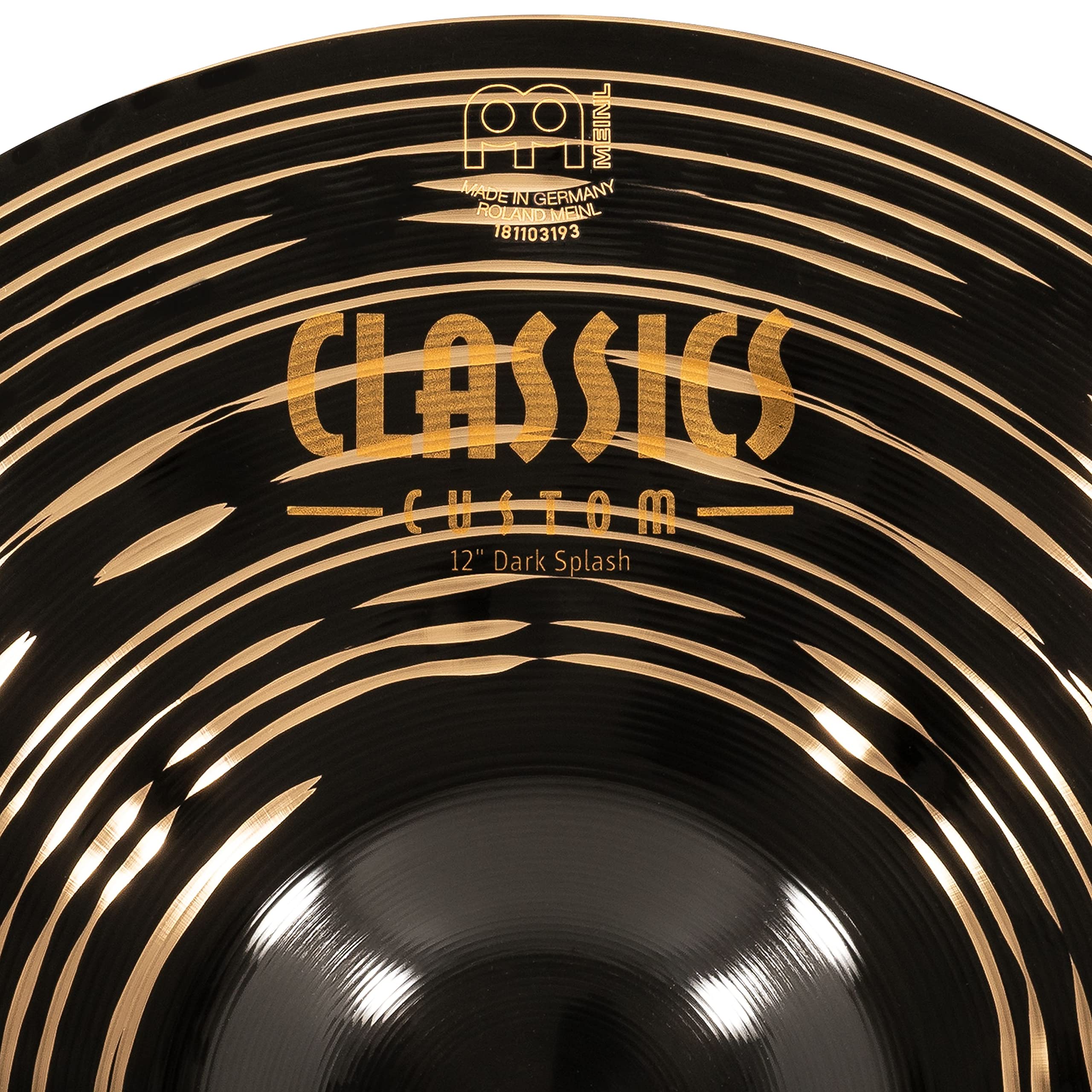 Meinl Cymbals Classics Custom Dark 12" Splash Cymbal for Drum Set β Made in Germany β B12 Bronze, 2-Year Warranty (CC12DAS)