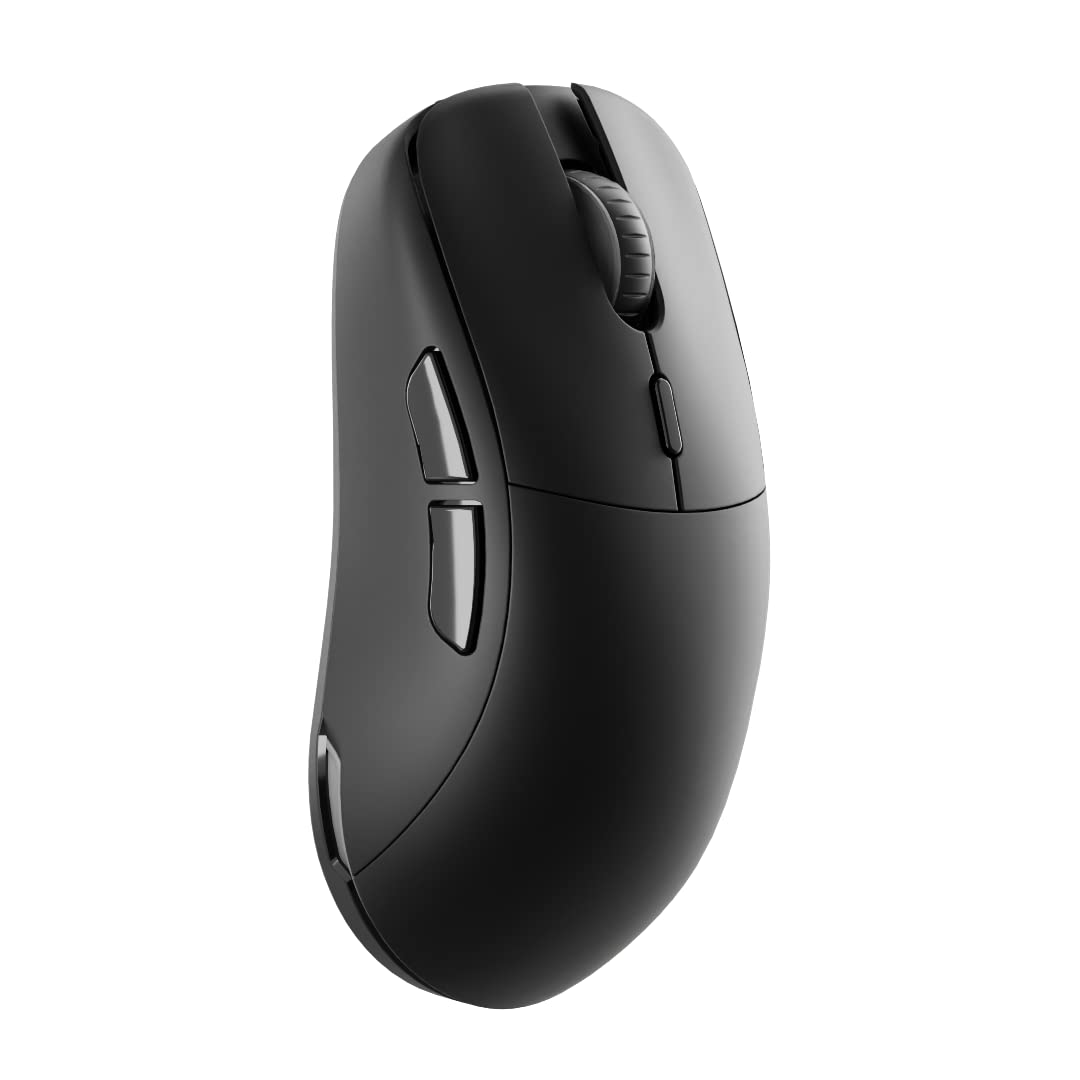 PWNAGE Ultra Custom Wireless Symm 1 Gen 2.0 - Black Ultra Lightweight Honeycomb Design Gaming Mouse 3370 Sensor - PTFE Skates - 6 Buttons - Custom Weight 74G (Black, Solid Sides)