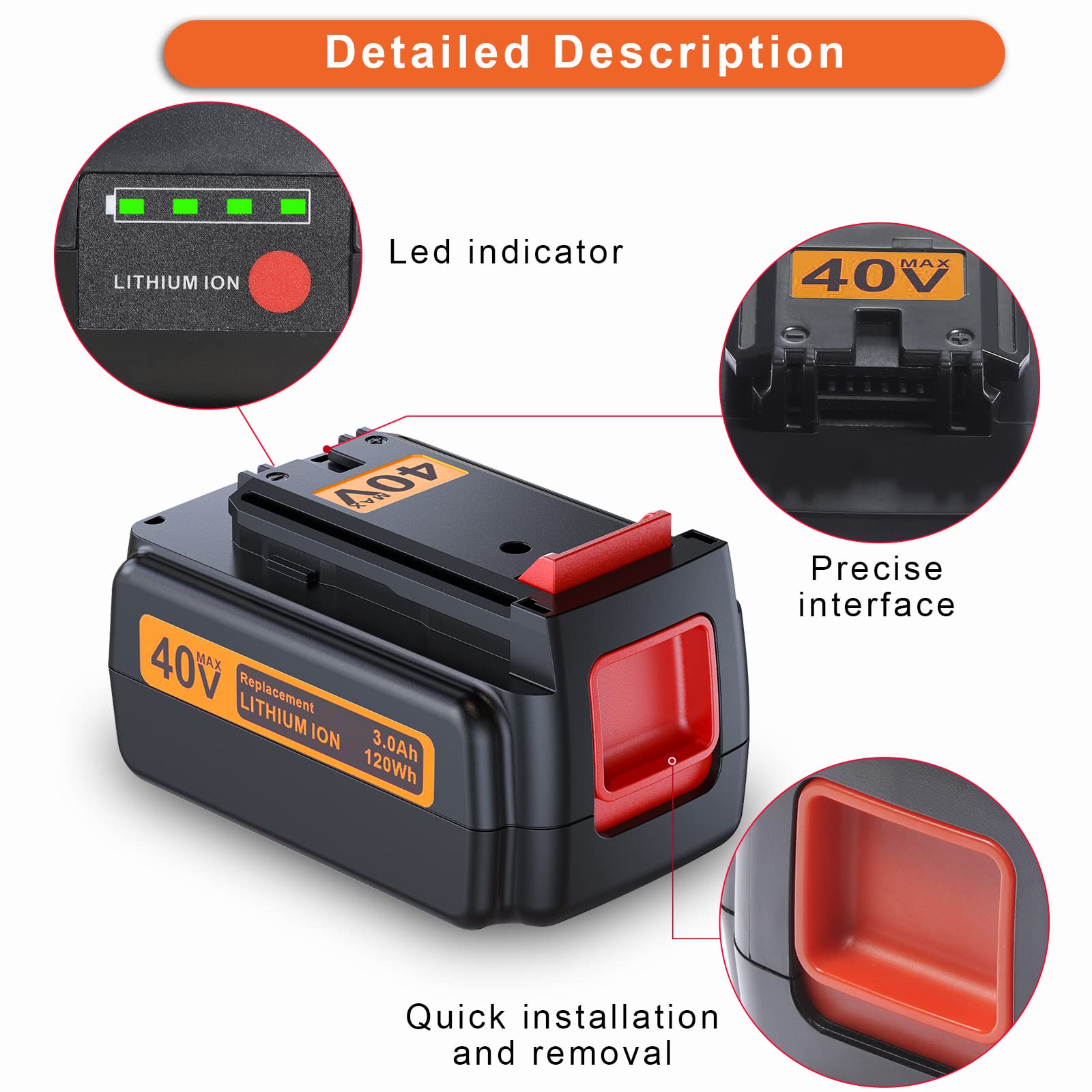 Simple Plus+ 20V 3.0Ah Replacement Battery (DC-LBXR36-1)