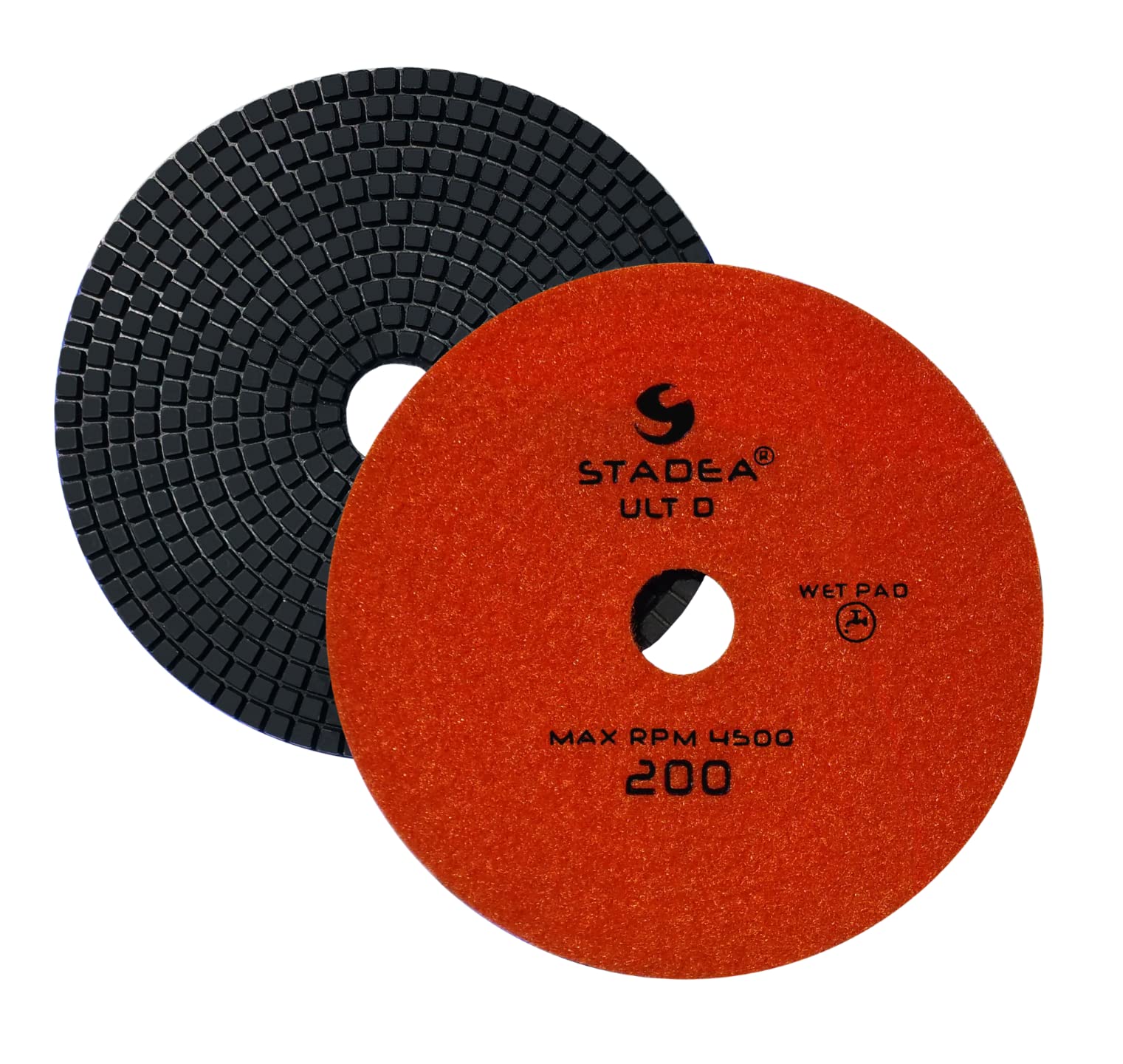 Stadea PPW266B Diamond Polishing Pads 7 Inch Set For Marble Concrete Stones Terrazzo Granite Floor Polishing