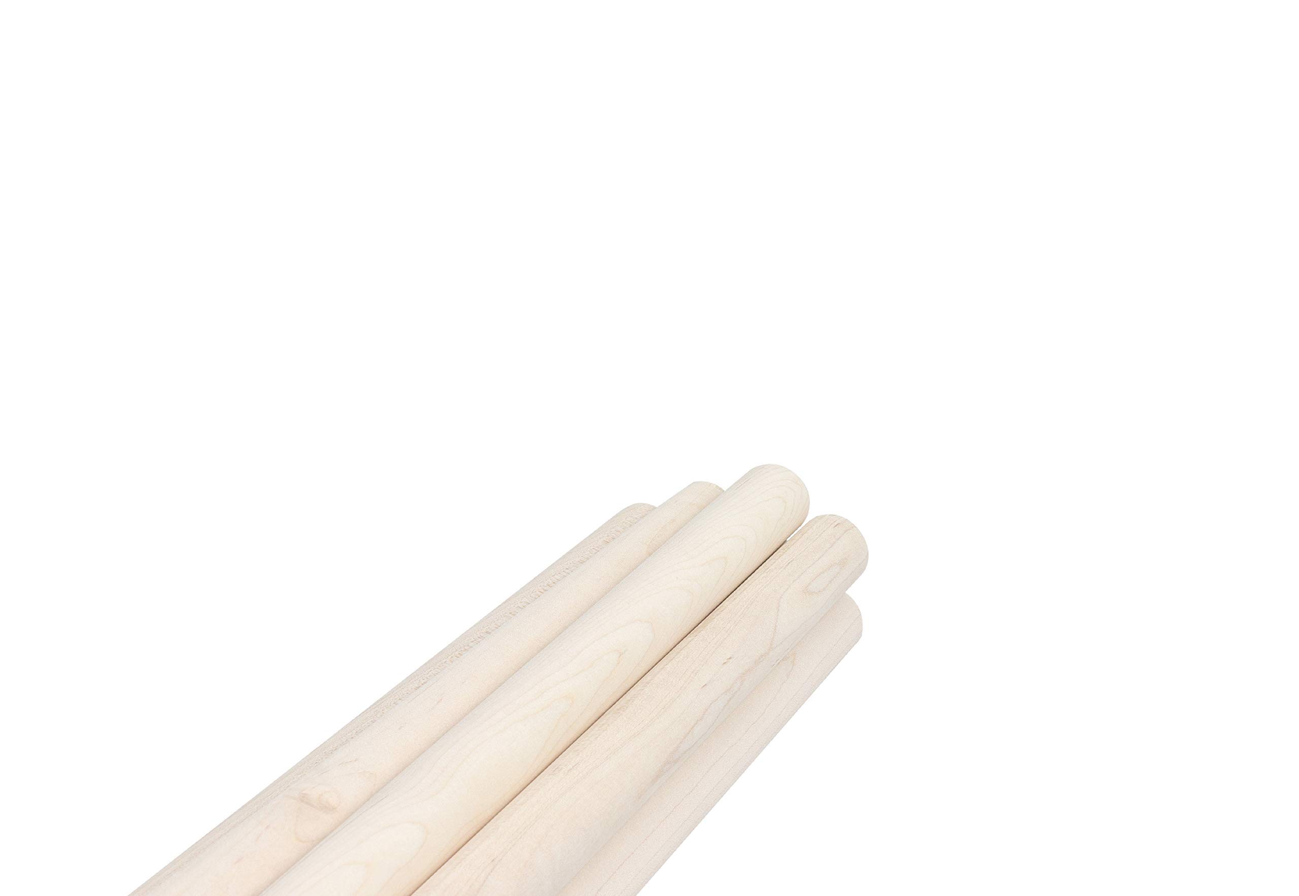 Pennsylvania Woodworks Maple Wooden Dowel Rods - Solid Hardwood Sticks for Crafting, Macrame, DIY & More - White, Unfinished Wood Dowels - Sanded Smooth, Kiln Dried - (3/4" x 12β, 10 Pack)