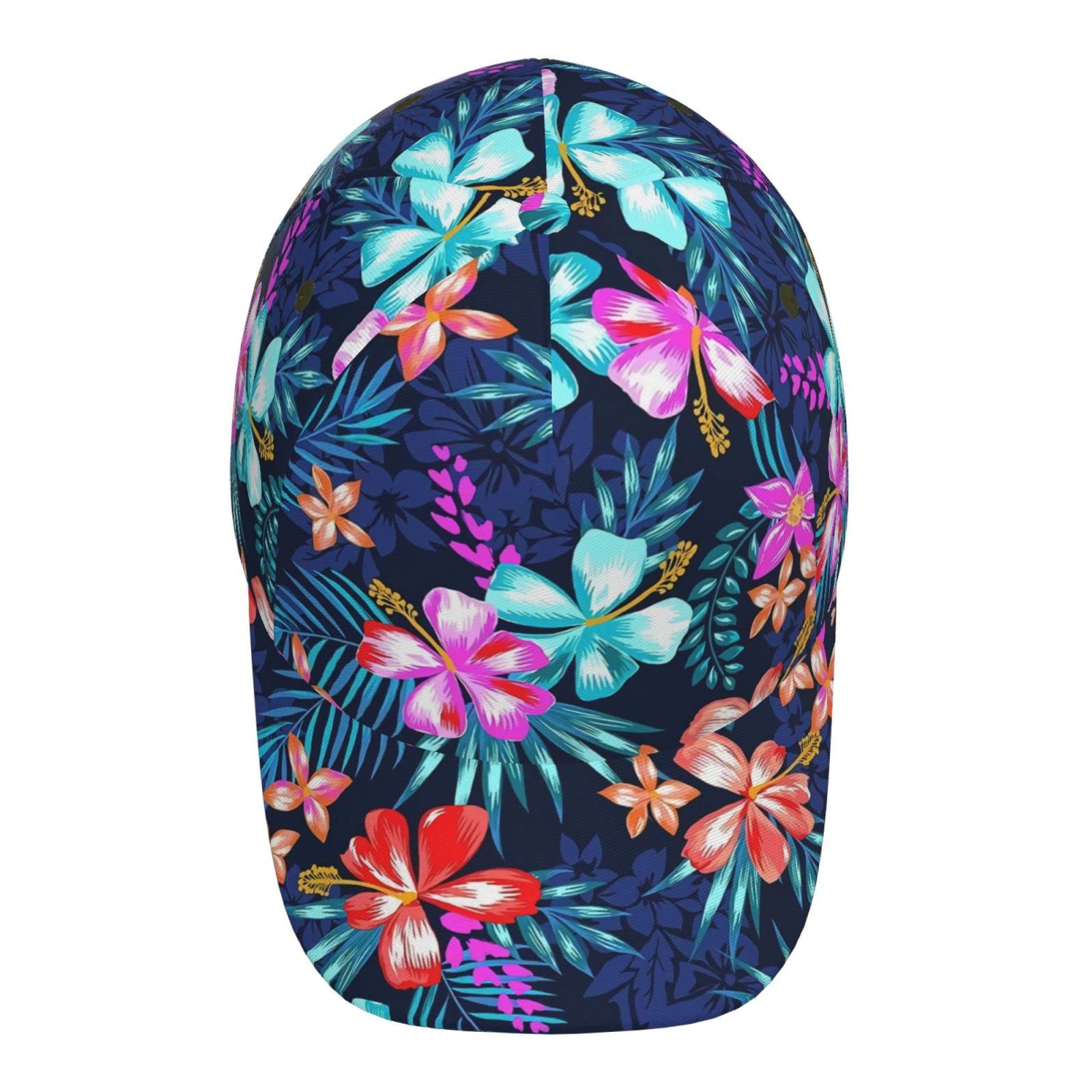 Sucbouh Tropical Flower Baseball Cap for Women Adjustable Sport Hat Fashion Casual Washed Dad Hat