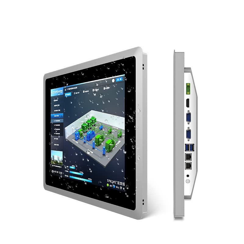ThinKol 17" Industrial Panel PC, All in One Industrial Embedded Panel PC with Capacitive Touch Screen, i3-3217U,2xUSB3.0,HDMI,2xRS232,2xLAN (8G RAM 128G SSD)