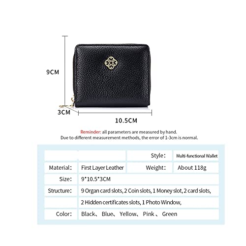 SAWQF Women Short Wallets Fashion Small Coin Purse Women's Leather Card Holder ID Case Wallet (Color : E)