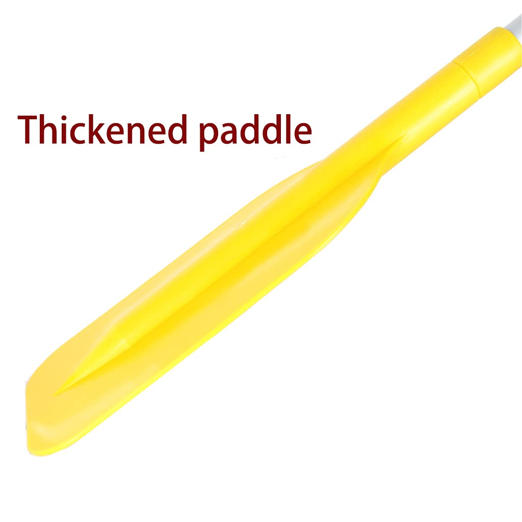 Peiiwdc Boat Paddle, Marine Boat Kayak Raft Telescopic 21''- 42'' Paddle Black/Red/Yellow Boat Paddle Collapsible Oar No Direction Limit