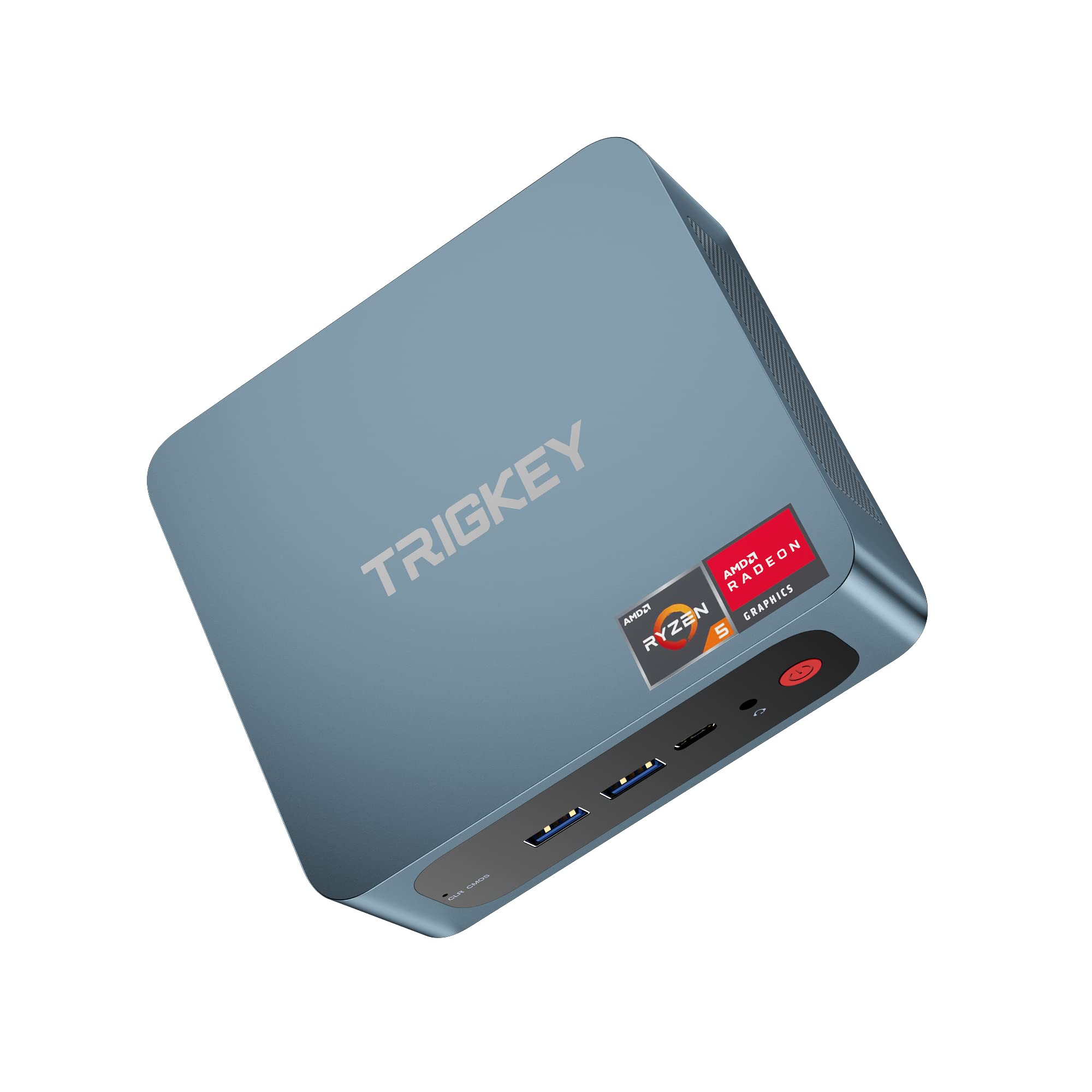 TRIGKEY 6 Core 12 Thread Mini Computer Desktop PC Ryzen 5 5560U(Up to 4.0GHz) 16G DDR4 3200MHz+500G NVME 2350MB/S SSD 15W TPD Micro PC | 6Core 1600MHz HD Graphics | WiFi-6 | BT 5.2 | HDMI +DP| Type-C