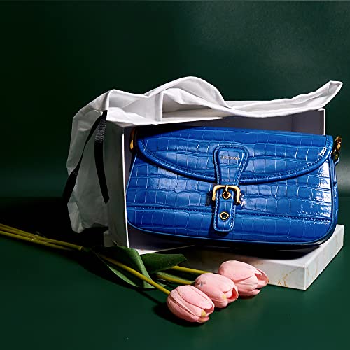 SINBONO Small Purses for Women, Vegan Leather Shoulder Bag Designer Clutch Handbags with Ajustable Strap
