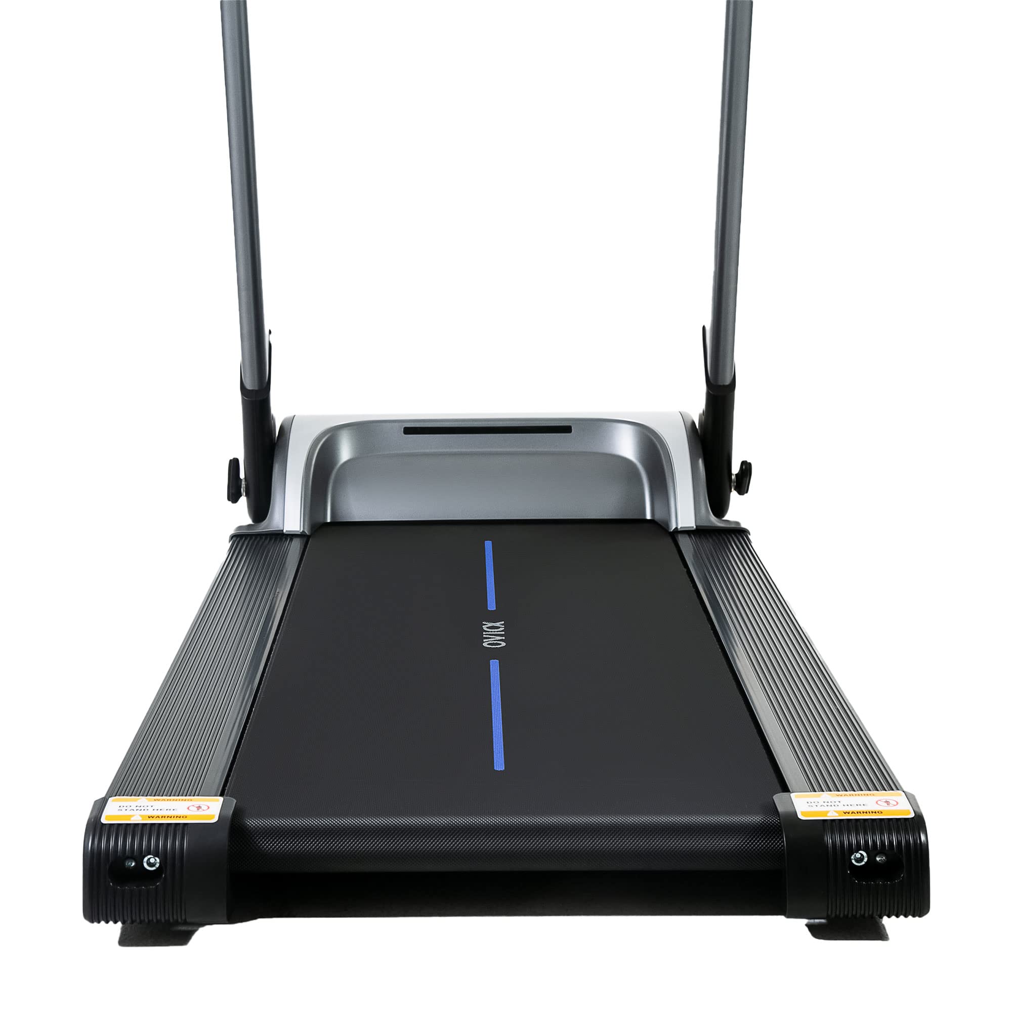 OVICX Portable Foldable Compact Home Treadmill with Shock Absorption with Bluetooth Connectivity, Fitness Tracking App, and Pulse Sensors