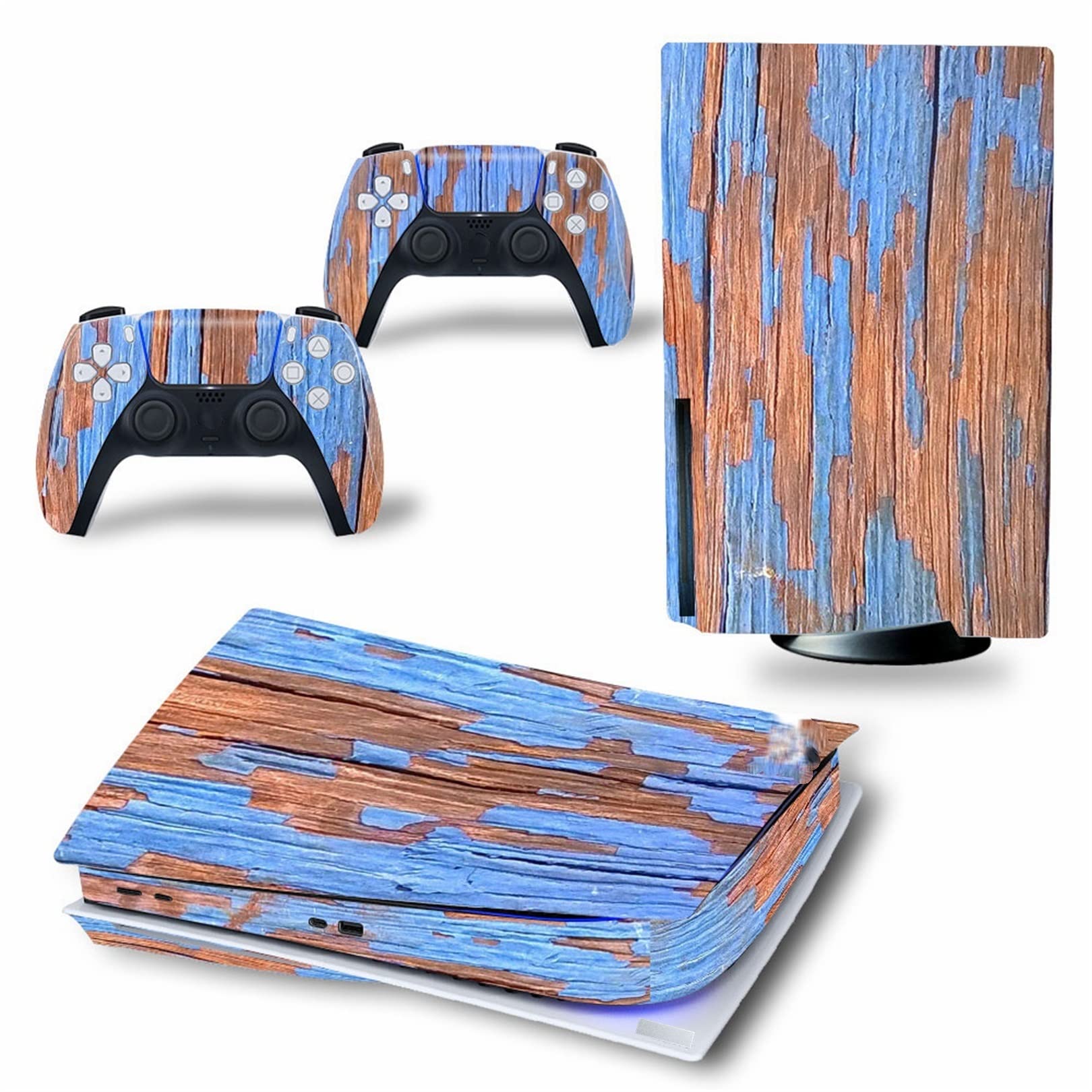 WREXIL LEEWEE for PS5 Skin Disc Edition & Digital Edition Console and Controller Vinyl Cover Skins Wraps Scratch Resistant, Compatible with for PS5 366310 No Foaming (Size : Disc Version)
