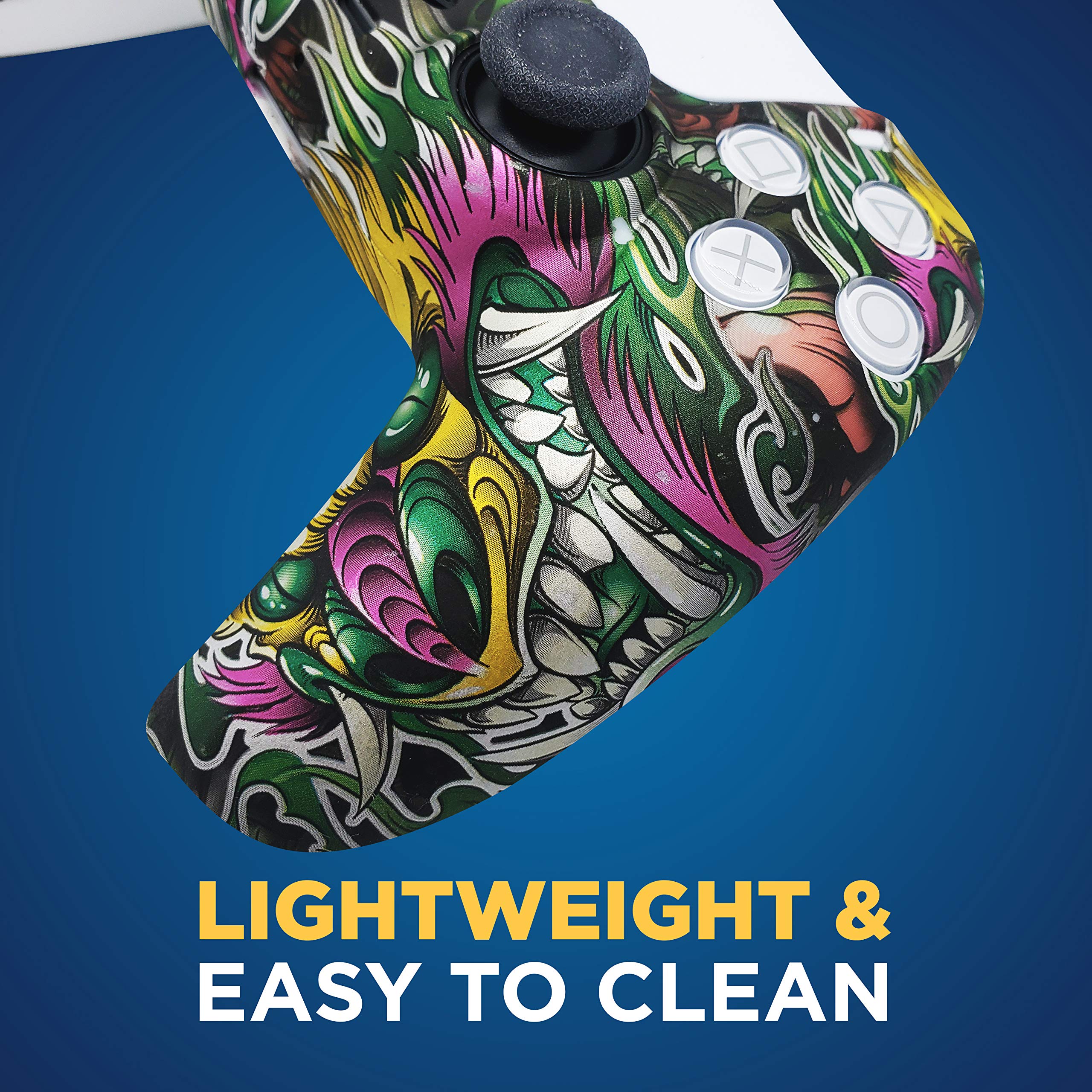 PS5 Silicone Gel Grip Controller Cover Skin Protector (ps5 Green) Compatible for Sony PlayStation 5, Compatible for PlayStation 5 Accessories, Wireless Controller Protector Covers, PS5 Skin