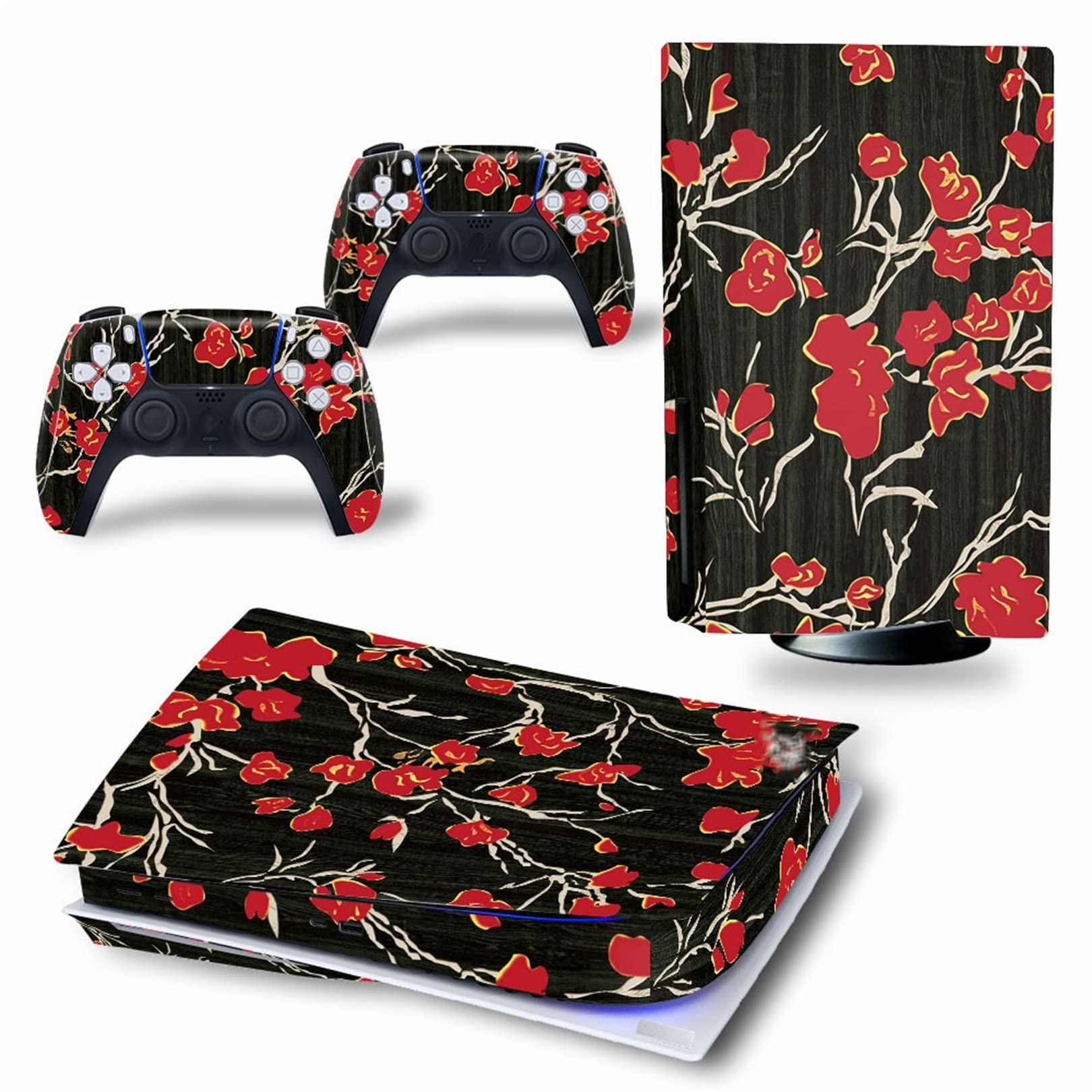 WREXIL LEEWEE for PS5 Skin Disc Edition & Digital Edition Console and Controller Vinyl Cover Skins Wraps Scratch Resistant, Compatible 30925 No Foaming (Size : Disc Version)