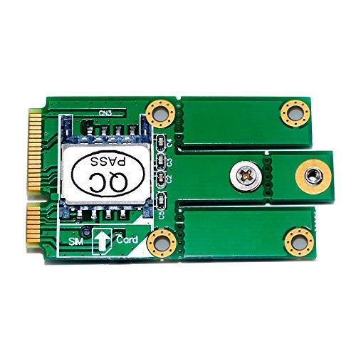 M.2 NGFF Key B to Mini PCI-E Adapter w/SIM Card for CDMA GPS LTE(M.2 (NGFF) Mini pci-e to USB Adapter)