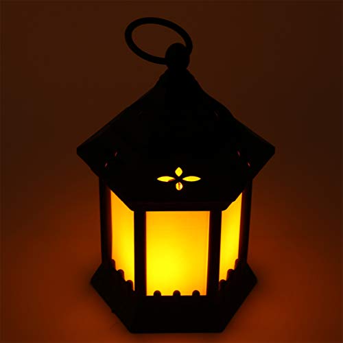 OSALADI Halloween Lantern Flickering LED Candles Lantern Lamp Table Centerpiece Home Garden Decoration for Halloween Party Supplies